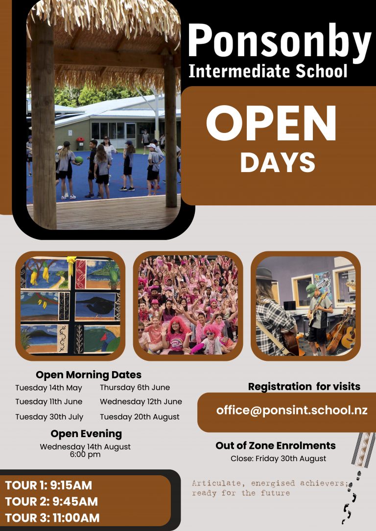 Enrolment – Ponsonby Intermediate