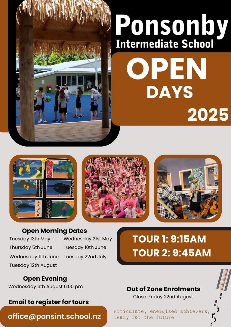 Enrolment – Ponsonby Intermediate